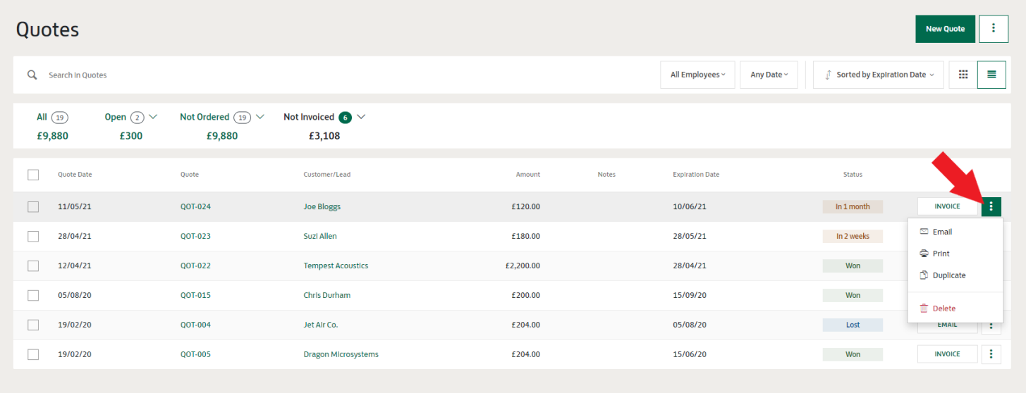 How do I create and send a quote? – Business Finance Assistant